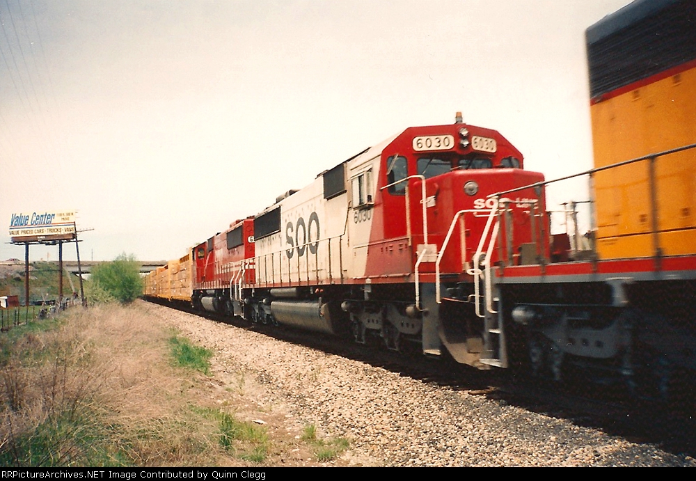 SOO LINE SD60 NO.6030 PROVO,UTAH MAY 13,1995.